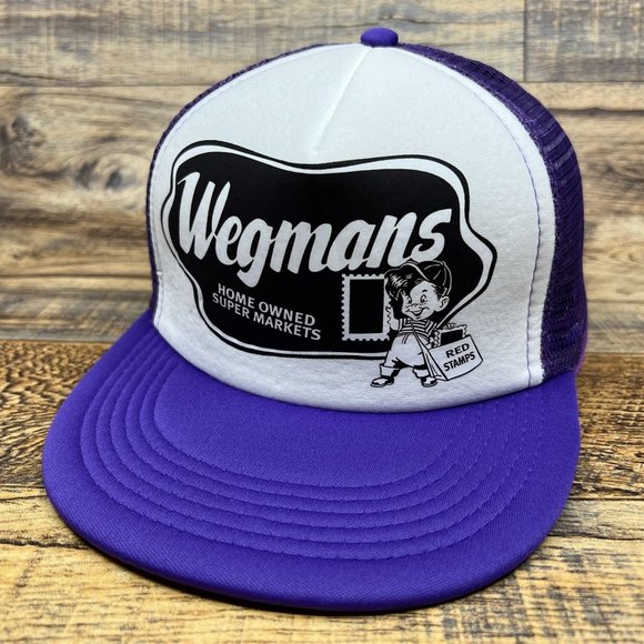 Unbranded | Accessories | Vintage Wegmans Logo Mens Trucker Hat Purple ...